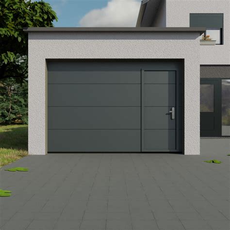 Porte de Garage Sectionnelle design portillon à ressort de traction