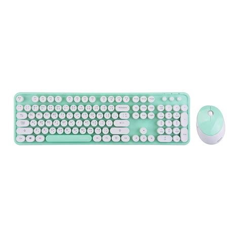 ชดเมาสคยบอรดไรสาย MOFii Wireless Mouse Keyboard Sweet Plus Green