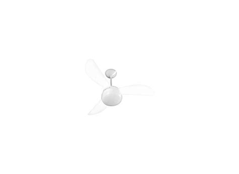 Ventilador De Teto Ventisol Fênix Cristal Transparente 3 Pás Cv3