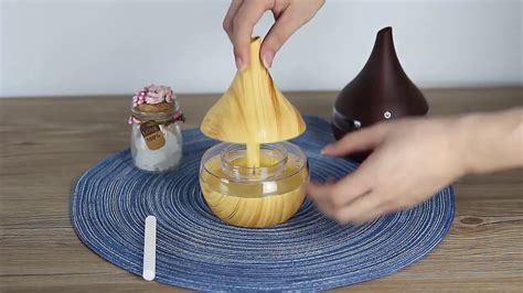 KBAYBO 300ml USB Electric Aroma Air Diffuser Wood Ultrasonic Air