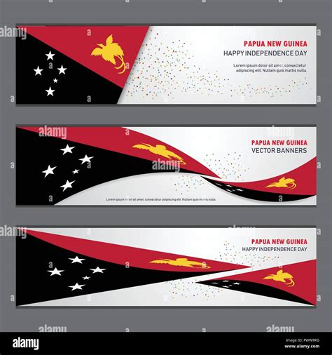 Papua New Guinea Independence Day Abstract Background Design Banner And
