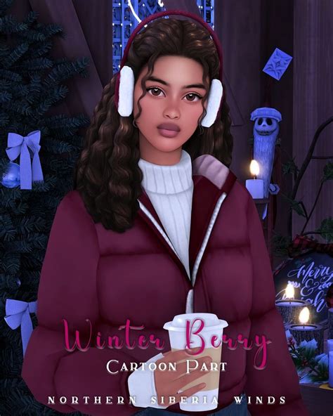 Winter Berry Cartoon Part Northern Siberia Winds The Sims 4 Skin