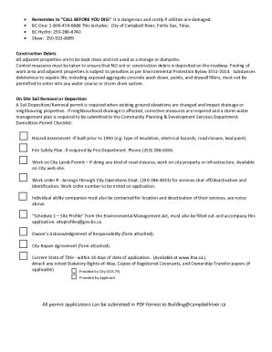 Fillable Online Demolition Permit Requirements Application Cost Fax