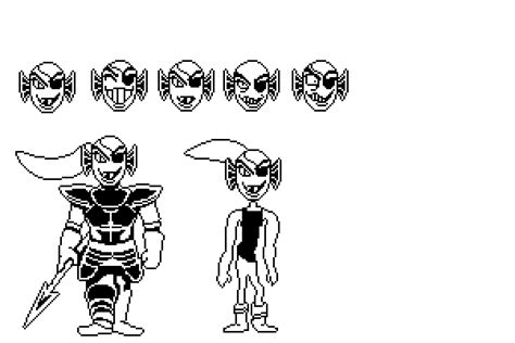 Pixilart Undyne Sprite Sheet By BlueboxDude