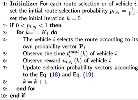 algorithm 1 lrp based route planning download scientific diagram