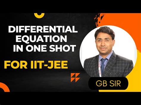 Differential Equation In One Shot Gb Sir Motion Education Gbsir Kota