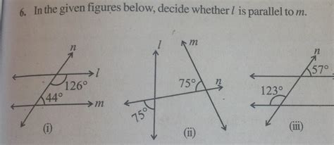 In The Given Figure Below Decide Whether L Is Parallel To M