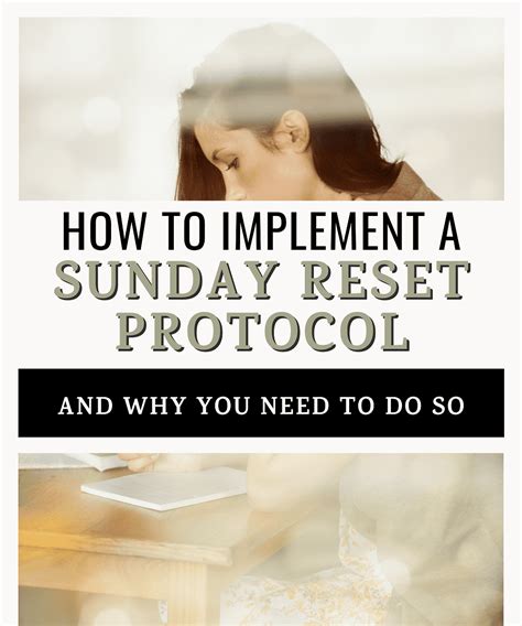 Sunday Reset Formula For A Simplified Week Serenity Made Easy