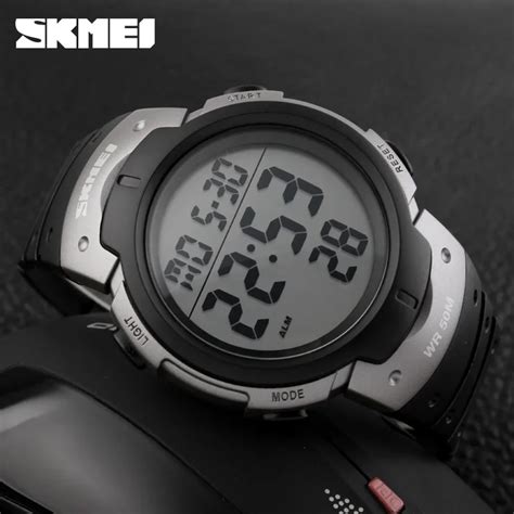 SKMEI 1068 Calendar PU Strap 5Bar Waterproof Digital Watch Reloj Hombre
