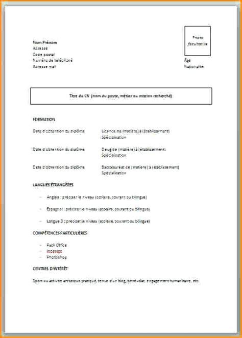 Curriculum vitae lycéen exemple laboite cv fr