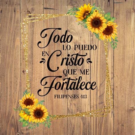Filipenses 4 13 Todo Lo Puedo En Cristo PNG PDF Etsy