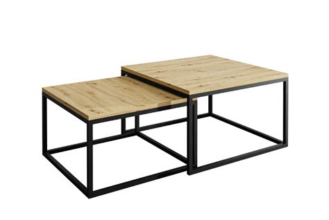 ŁAWA STOLIK KAWOWY 2w1 INDUSTRIALNY DĄB ARTISAN 1987 25 Cena