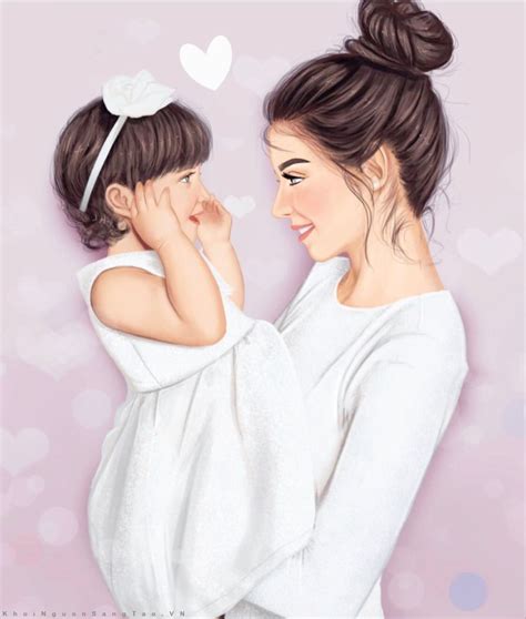 999 Hình Vẽ Mẹ Và Con Gái Đẹp Dễ Thương Nhất Quả Đất