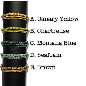 Rustic Picasso Multiple Sets Of Dainty Stackable Stretch Dainty Seed