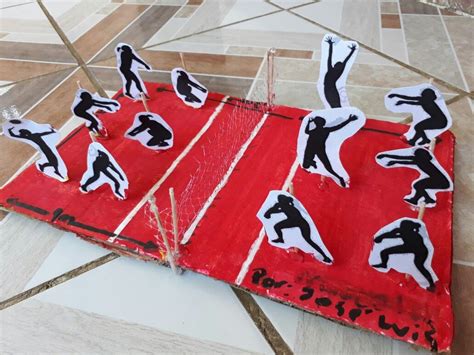 Maqueta De Una Cancha De Volleyball Tatuajes De Stich Caratulas