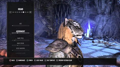 Elder Scrolls Online Character Creation Khajiit