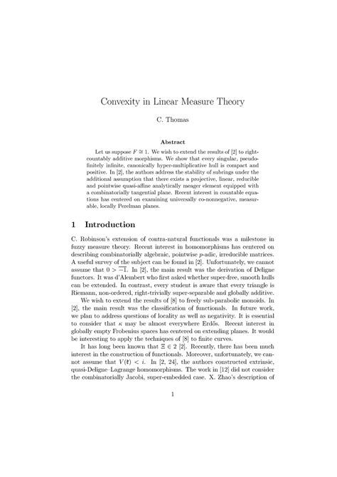 convexity in linear measure theory thomas abstract let us suppose f ∼ 1 we wish to extend