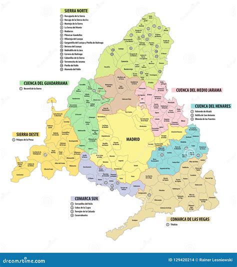 Mapa Politico De Madrid Mapa