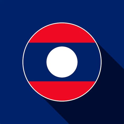 Premium Vector Country Laos Laos Flag Vector Illustration