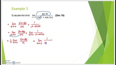 mat183 limits of trigonometric functions example 3 youtube