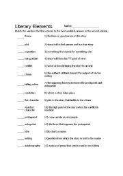 English Worksheets Elements Of Literature Quiz Worksheets Library