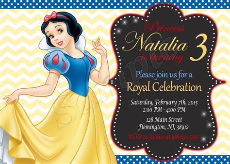 Invitación blancanieves Princesa invitación blancanieves Etsy México