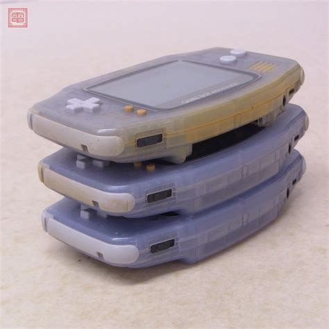 GBA ゲームボーイアドバンス 本体 AGB 001 ミルキーブルー まとめて 3台セット ニンテンドー 任天堂 Nintendo ジャンク