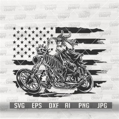 US Biker Svg Big Bike Rally Clipart Biking Dad Shirt Png Extreme Sports