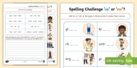 Ay Or Ai Spelling Challenge Teacher Made Twinkl