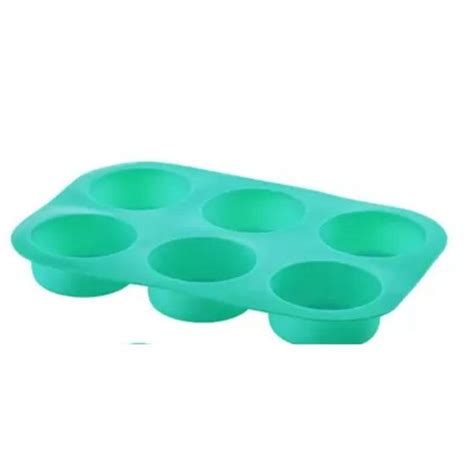Forma De Silicone Para Cupcake 6 Cavidades Cores Em Casa Tem Formas