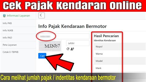 Cara Cek Pajak Kendaraan Banten Vlogpajak