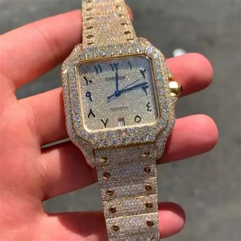 High Quality Custom Watch For Men Iced Out Moissanite Diamond Studded