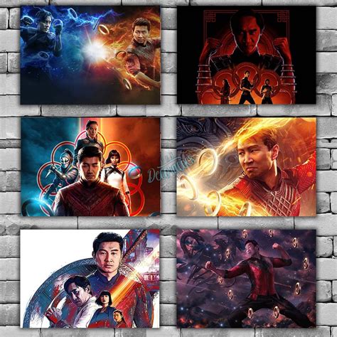 Placas Decorativas Quadros Shang Chi e a Lenda dos Dez Anéis 01 a 15
