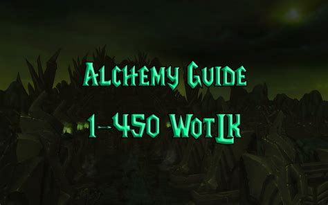 Wotlk Alchemy Guide Mistery Model