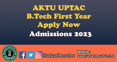 AKTU UPTAC JEEMAIN Counseling Schedule 2023 Apply Now