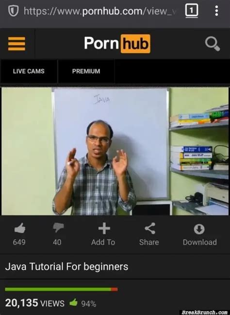Learn Java On Pornhub BreakBrunch