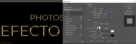 Photoshop Efecto Texto Oro Visualbit Studio
