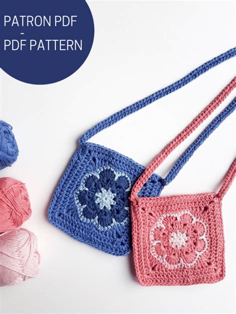Le Patron Du Sac Fleur En Crochet African Flower Granny Square
