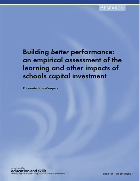building better performance an empirical assessment of the