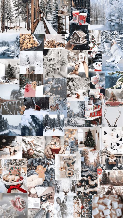 Christmas Collage Aesthetic Wallpapers Wallpaper Cave