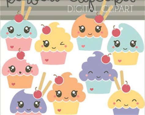 Cute Cupcake Clipart With Faces Clip Art Library