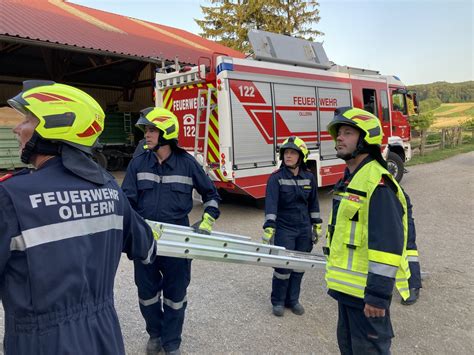 Feuerwehr Ollern 27 06 2022 Einsatzübung Person in Notlage
