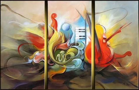 El Arte Es Su M Xima Expresi N Pinturas De Tr Pticos Abstractos Modernos
