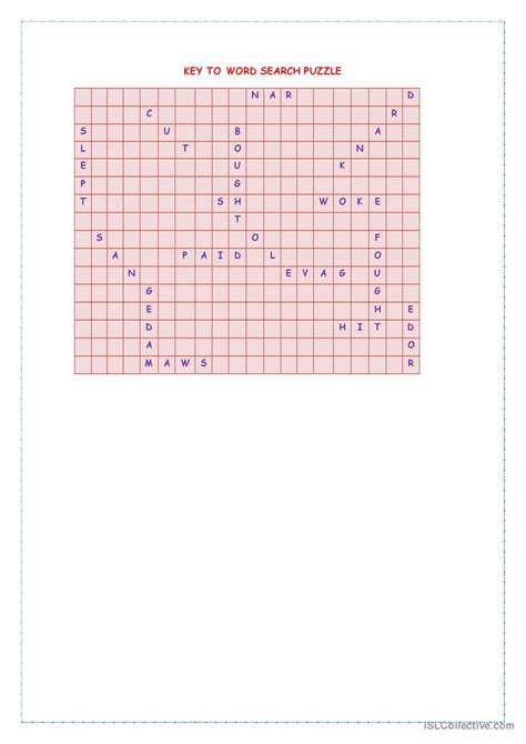 Grammar Exercise Wordsearch Irre English ESL Worksheets Pdf Doc