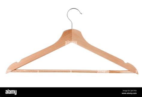 Hangers For Clothes Hanger Isolated On White Background Wooden