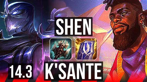 Shen Vs K Sante Top Winrate Euw Master Youtube