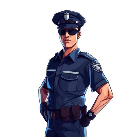 Premium Vector Police Officer Cartoon Vector