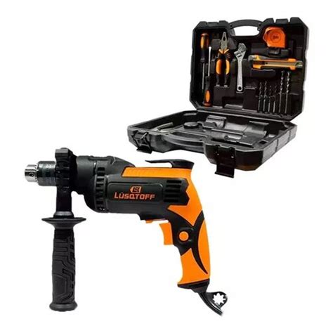 Taladro Percutor Electrico Lüsqtoff Til600 8k 600w 13mm c Kit Herramientas
