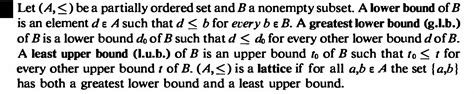 solved let a ≤ be a partially ordered set and b a nonempty