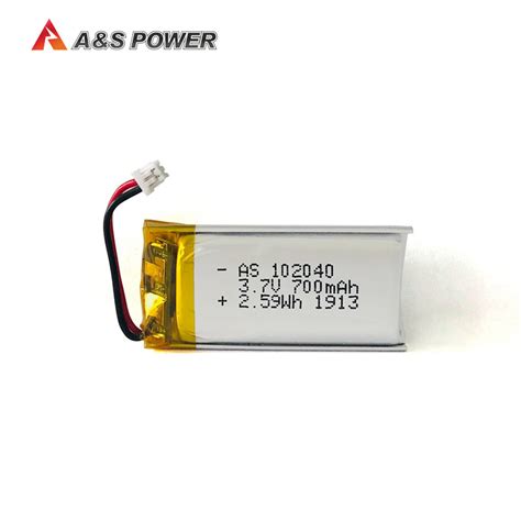 Long Cycle Life 102040 3 7V 700mAh Li Po Battery Lithium Polymer